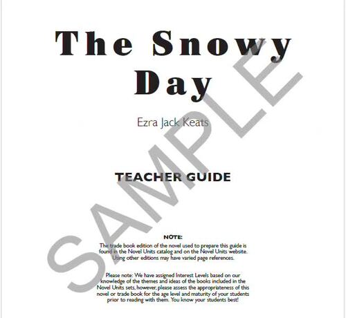 The Snowy Day Novel Units® Teacher Guide Novel Study | TPT