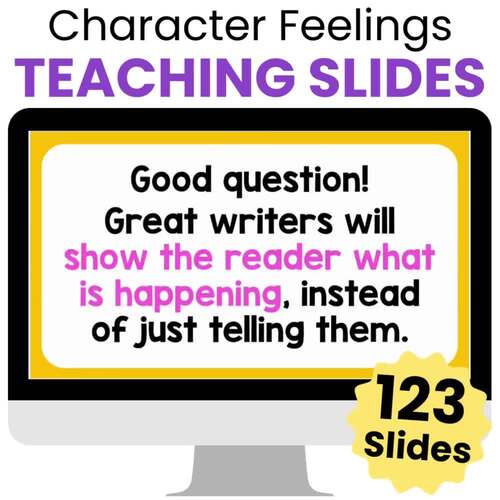 Character Feelings Teaching Slides and Printable Guided Notes | TPT