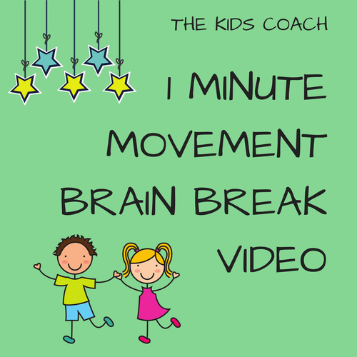 1 Minute Movement Brain Break Video - Just press PLAY! by The Kids Coach