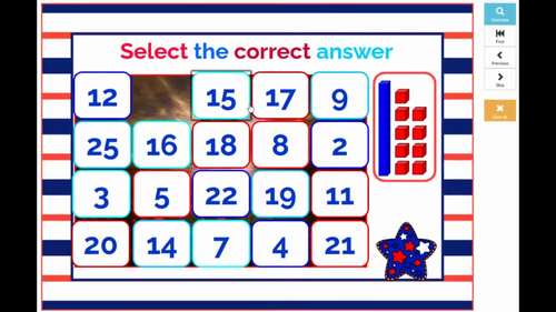 Veterans Day Mystery Picture Place Value Counting Tens and Ones to 25 ...