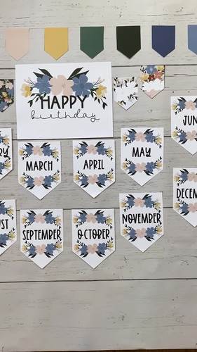 Birthday Display Classroom Decor by Modern Classroom Resources | TPT