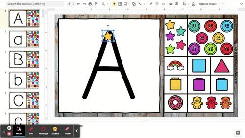 Digital Loose Parts for Virtual Kindergarten with Google Slides™ or PP