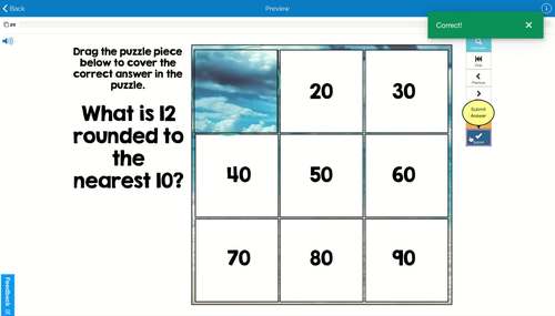 Rounding to the Nearest Ten or Hundred Summer Boom Card Puzzles | TPT