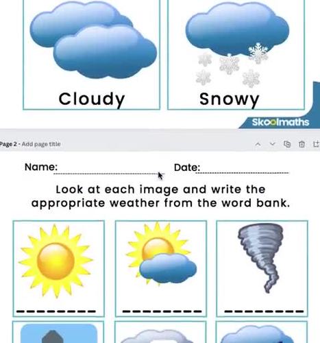 Learning About Weather | Science Worksheet No Prep Packet | TpT