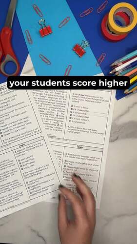 STAAR Practice Reading Revising & Editing ELA Daily Warm Up Do Now Ups ...