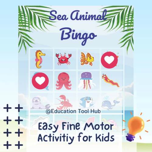 Sea Animal Bingo Game | Printable Ocean Animal Activity for ...