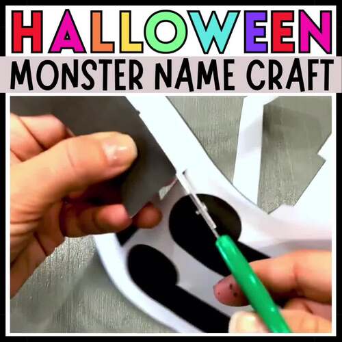 Halloween Name Craft | Preschool & Kindergarten Halloween Name Activity