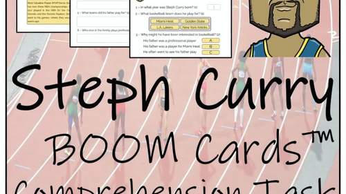 Steph Curry BOOM Cards™ Comprehension Activity 5th Grade & 6th Grade