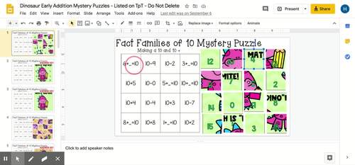 BUNDLE Google Slides Mystery Puzzles Fall Themed Addition and Ordering ...