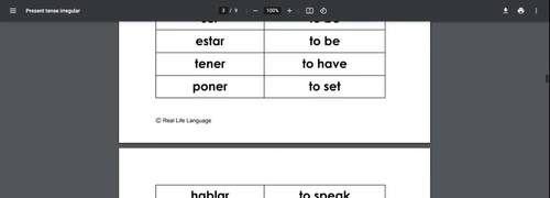 Spanish Irregular Present Tense Verb Game: Caramba by Real Life Language