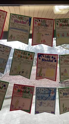 Banderines Feliz Navidad-Writing banners by Creative Bilingual Minds