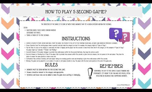 Custom Editable 100 5 Second Game PPT Powerpoint Game Ice Breaker ...