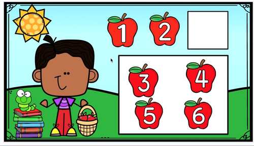 Google Classroom Number Order Apples Distance learning by Della Larsen ...