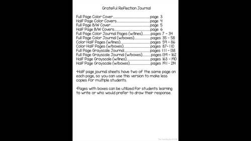 I am Grateful - A Mindfulness Daily Reflection Journal for Students