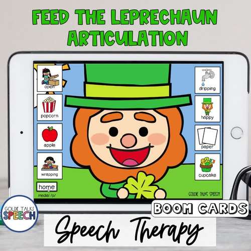 Feed the Leprechaun Articulation Boom Cards | Speech Therapy St ...