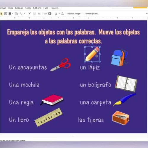 Spanish Classroom Objects and Articles Lesson Plans and Curriculum