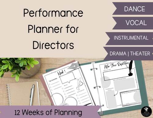 Performance Planner for Directors of Dance, Drama, Vocal & Instrumental ...