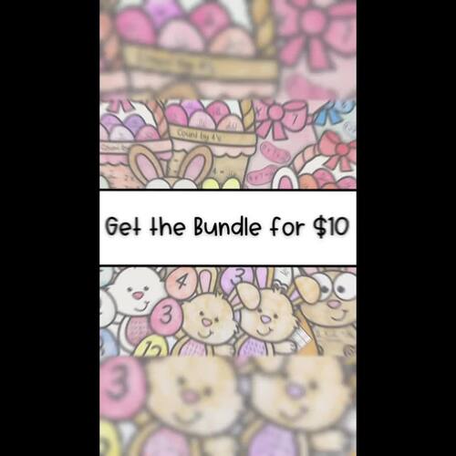 Easter Basket Math Craft | Equal Groups Multiplication by Typically Techy