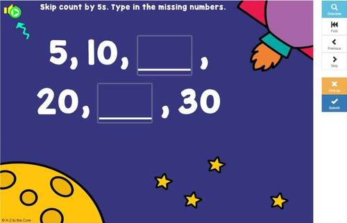 Skip Counting by 5 to 200 | Outer Space Math | BOOM Cards | Digital ...