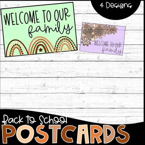 Back to School Postcards Open House Notes Student Mail Welcome to our ...