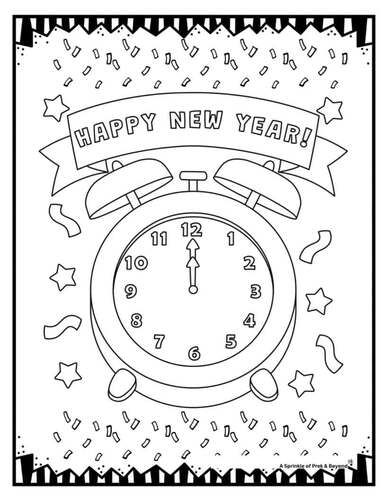 New Year 2026–2027 Time Capsule & Coloring Printables for Young Learners