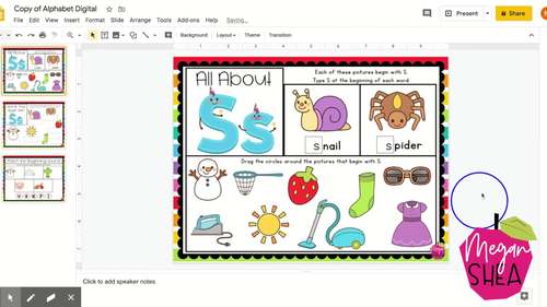 Digital Alphabet Activities for Distance Learning on Google by Megan Shea