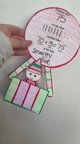 Classroom Elf Math Place Value Craft by The Teaching Diva Corner