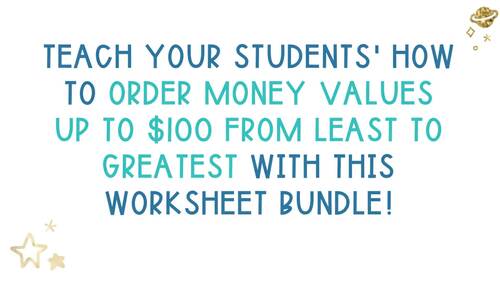 Worksheets with Money : Bundle by Kerry Grogan Tutoring | TPT