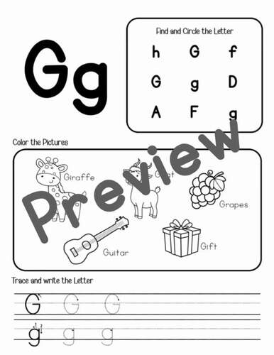 A-Z Alphabet Worksheets with Vocabulary and Tracing | Fun Letter Practice