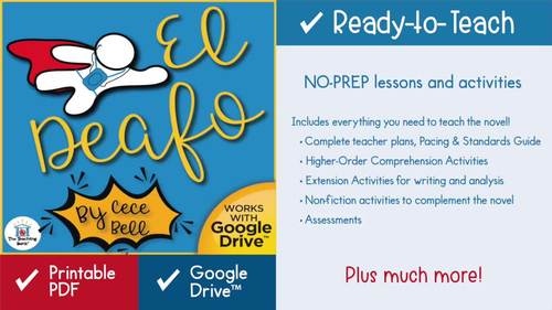 El Deafo Novel Study Book Unit by The Teaching Bank | TPT