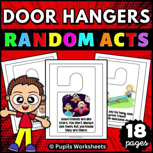 Door Hangers Random Acts of Kindness | Fun End of Year & Summer Activities