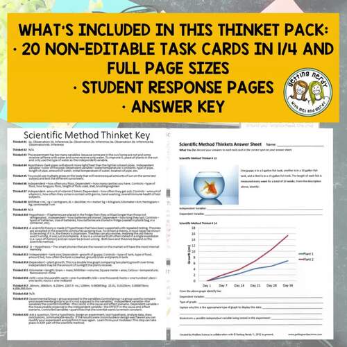 Scientific Method - Inquiry Task Cards by Getting Nerdy with Mel and Gerdy