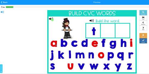 Build CVC Words (Short A) Boom Cards™ by Freckled in Kinder | TpT