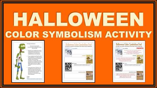 Halloween Color Symbolism Activity by O Some Great Stuff for English ...