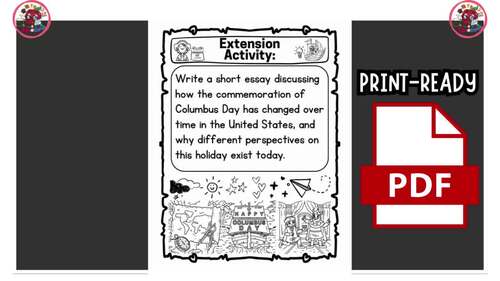 Columbus Day Worksheets | Comprehensive Exploration | Historical ...