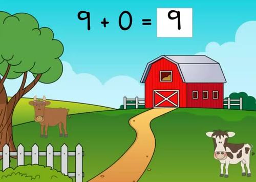 Addition Fill In Facts BOOM 100 Cards Farm Scenes by Smart Teaching