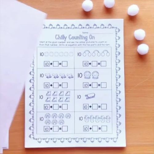 January Winter Math Skills Packet First Grade by The First Grade Creative