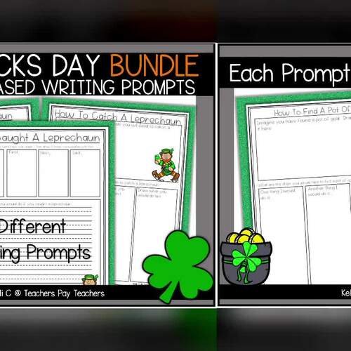 St. Pattys Day Writing Activities BUNDLE by Kelli C | TPT