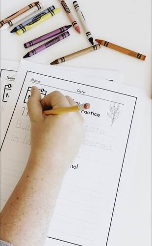 May Activities Monthly Handwriting Practice Packet Letter Formation ...