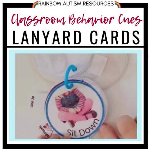 Lanyard Bundle- Classroom Behavioral Reminders Calming Strategies ...