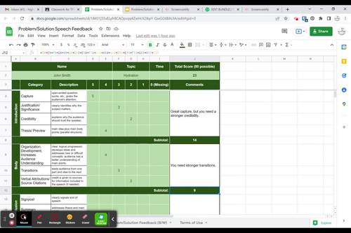 PUBLIC SPEAKING Persuasive Problem/Solution Speech + Lecture & Self ...