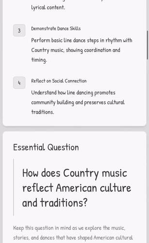 Exploring American Music and Dance: Country Music and Line Dance Lesson ...
