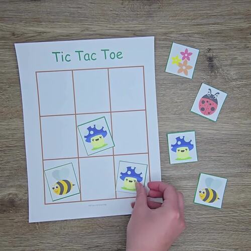 Spring Tic Tac Toe Game by HH Fun and Learning | TPT