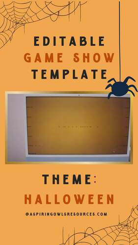 Halloween Create Your Own Game Show Editable Template Powerpoint