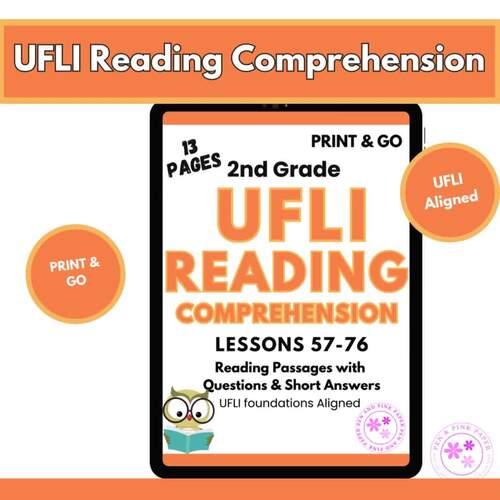 UFLI Reading Comprehension Lessons 57-76 and GROWING! by PenandPinkPaper