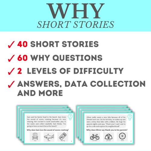 Why Question Short Stories Wh Question Reading Comprehension Therapy ...