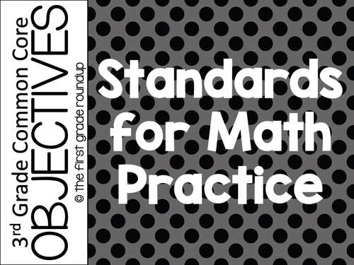 3rd Grade I Can Learning Objective Cards in Dots | TPT