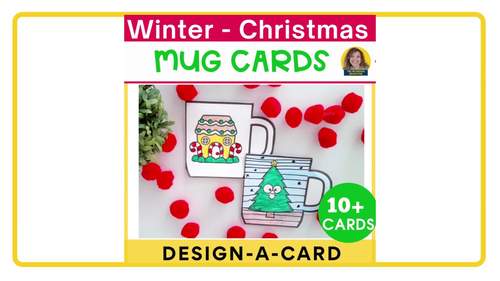 Kindergarten Winter and Christmas Hot Cocoa Mug Design a Card Craft
