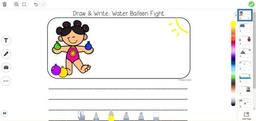 Seesaw Draw and Write- August by Created by Chelsea | TPT