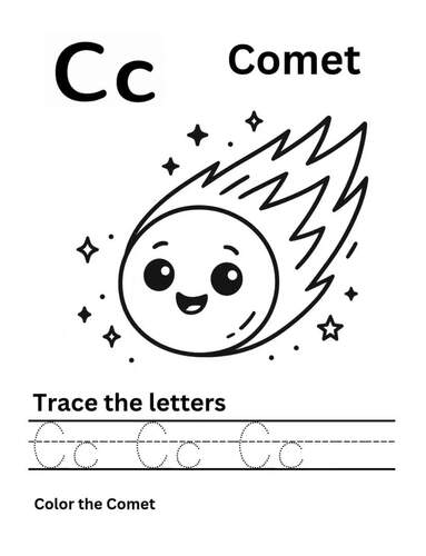 Space Alphabet Tracing A–Z | Preschool Worksheets by BILQUISE SHEIKH
